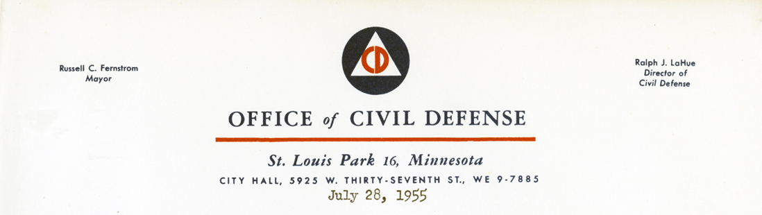 CIVIL DEFENSE – St Louis Park Historical Society